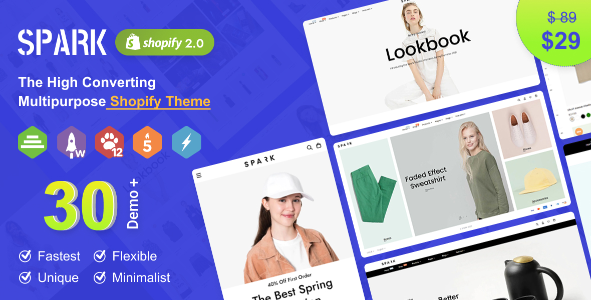 Spark | Multipurpose, Minimal & Modern Shopify Themes OS 2.0 - RTL Support
